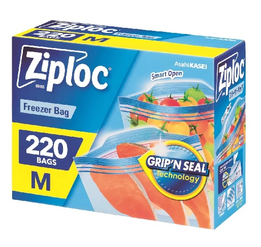 【楽天市場】【送料無料！】【COSTCO】コストコ（Ziploc） ジップロック ダブルジッパー フリーザー用バッグ Mサイズ 220枚：ファビュラス