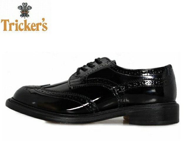 【楽天市場】トリッカーズ レディース TRICKER'S Black Patent BURTON ダブルレザーソール L5679 ブラック ...