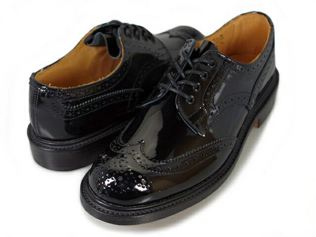 【楽天市場】トリッカーズ レディース TRICKER'S Black Patent BURTON ダブルレザーソール L5679 ブラック ...