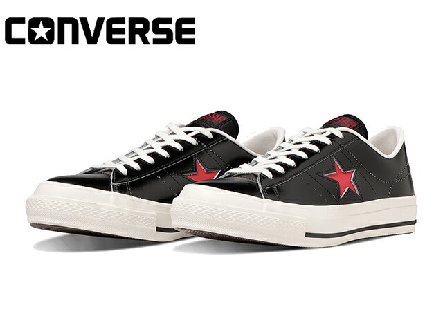 【楽天市場】コンバース ワンスター J CONVERSE ONE STAR J 35200580 ブラック/レッド メンズ レディース ...
