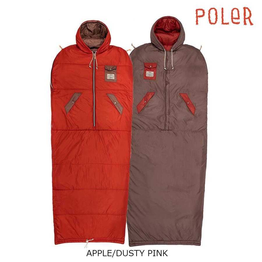 【楽天市場】POLER THE REVERSIBLE NAPSACK APPLE/DUSTY PINK ポーラー 寝袋 シュラフ リバーシブル 動ける寝袋 キャンプ用品 正規取扱店 ...