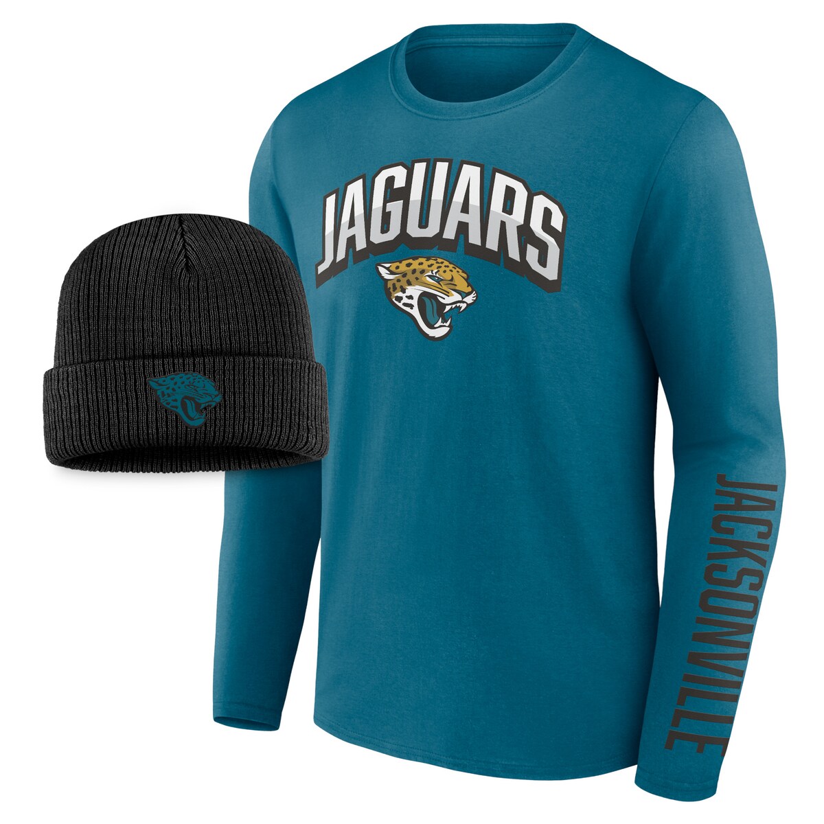 【楽天市場】NFL ジャガーズ ニット帽＆シャツ Fanatics（ファナティクス） メンズ ティール (23 MEN'S FB LS TEE ...