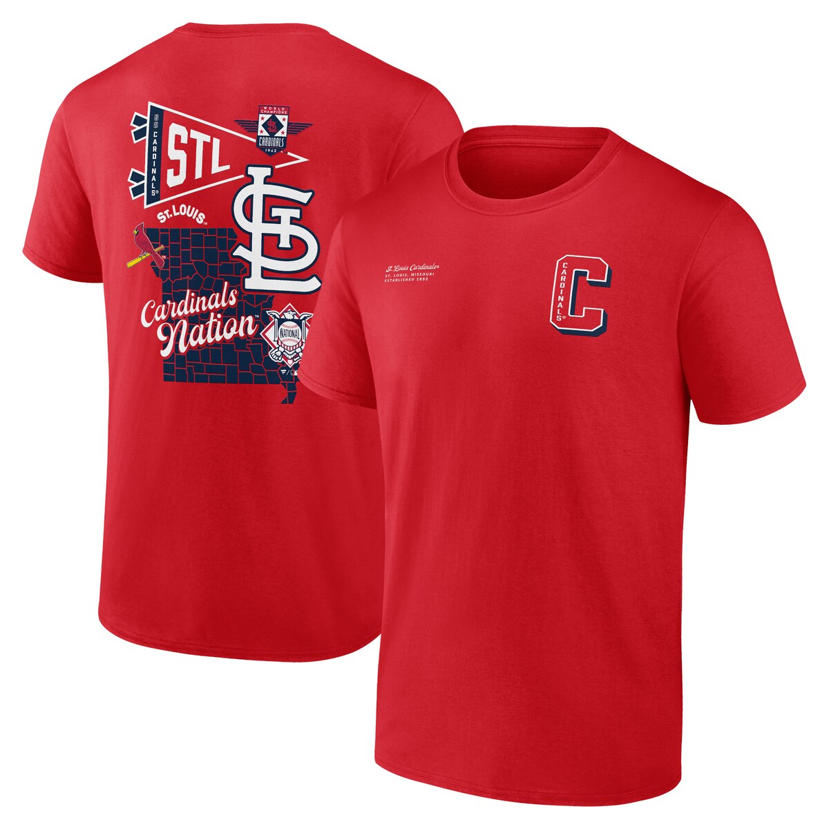【楽天市場】MLB カージナルス Tシャツ Fanatics（ファナティクス） メンズ レッド (Fanatics Split Zone SS ...