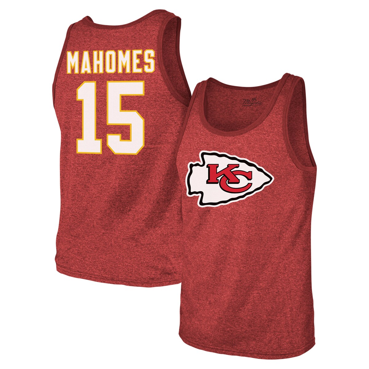 【楽天市場】Men's Majestic Threads Patrick Mahomes Red Kansas City Chiefs Tri ...