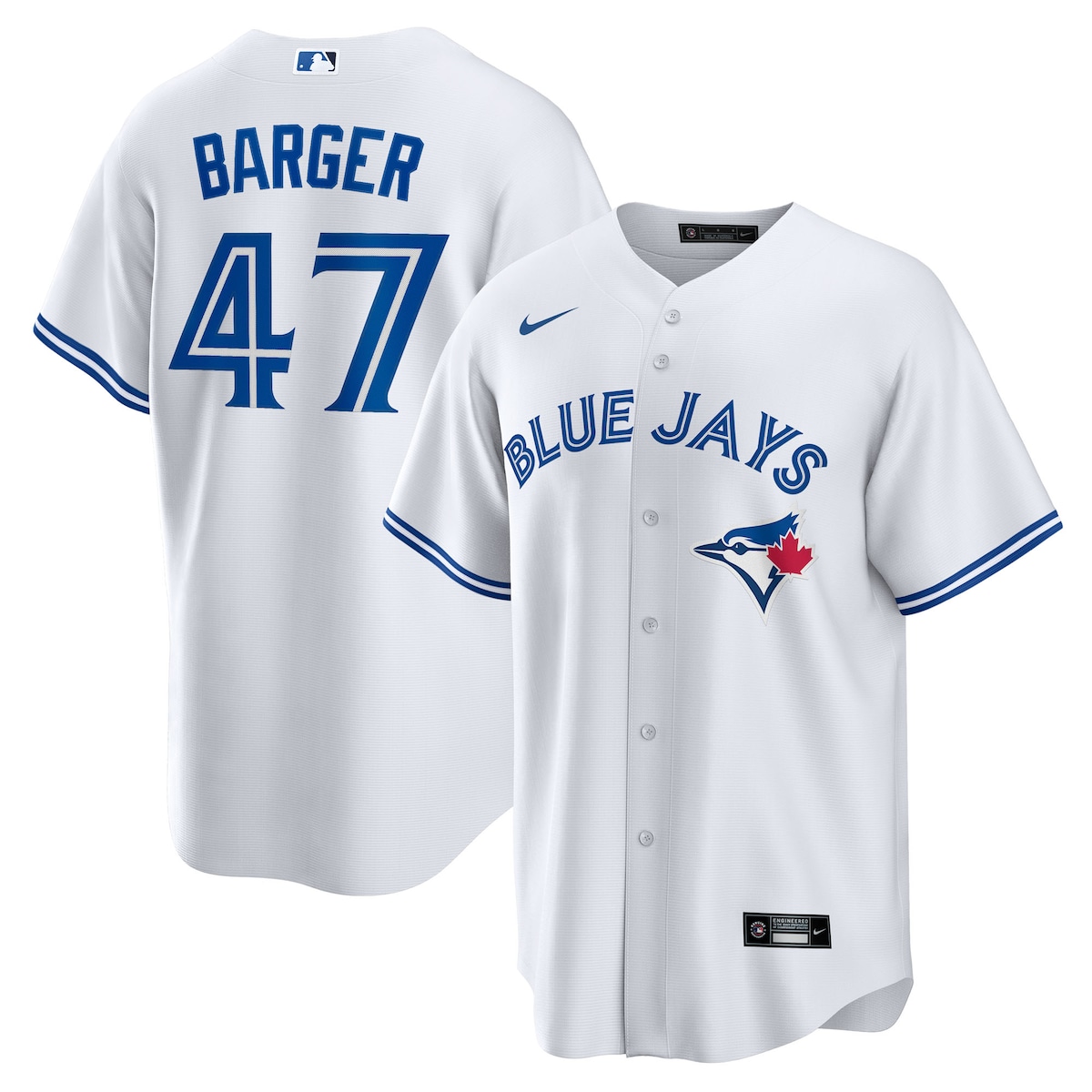 【楽天市場】Men's Nike Addison Barger White Toronto Blue Jays Home Replica ...