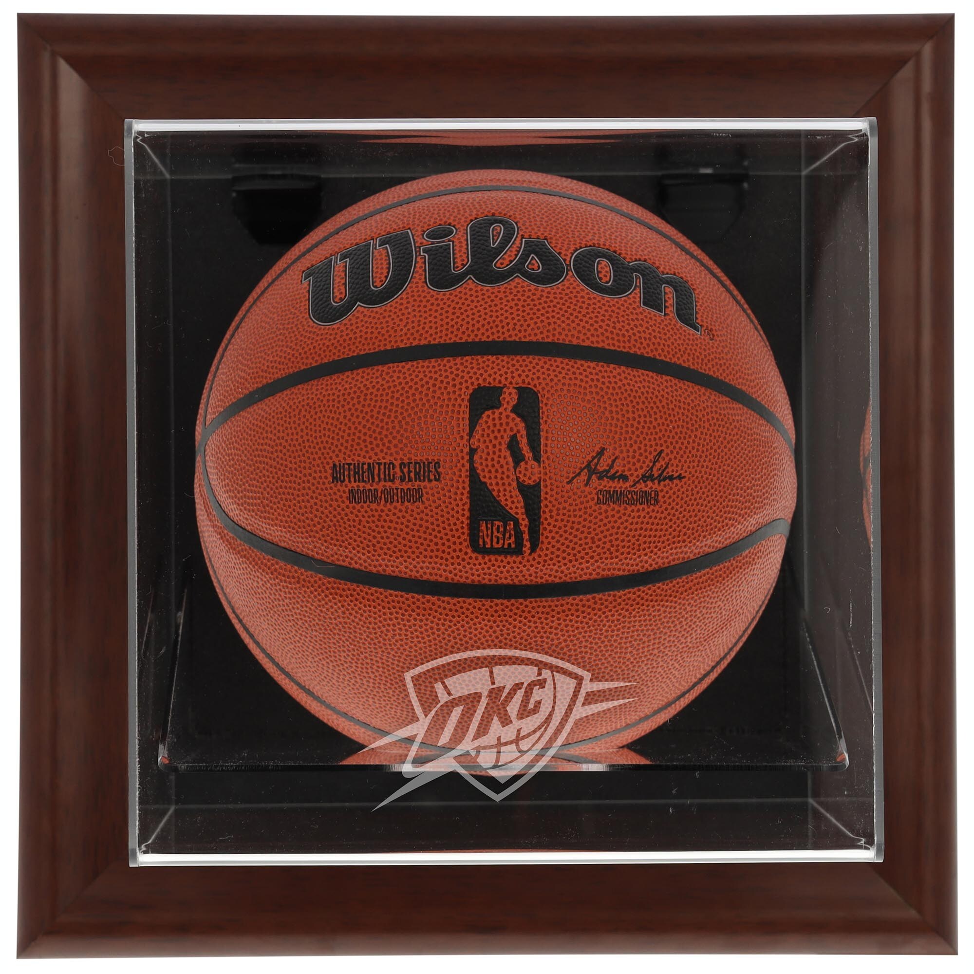 【楽天市場】【公式グッズ】NBA サンダー コレクタブル用 バスケットボールケース Fanatics（ファナティクス） ブラウン (18 Fr ...