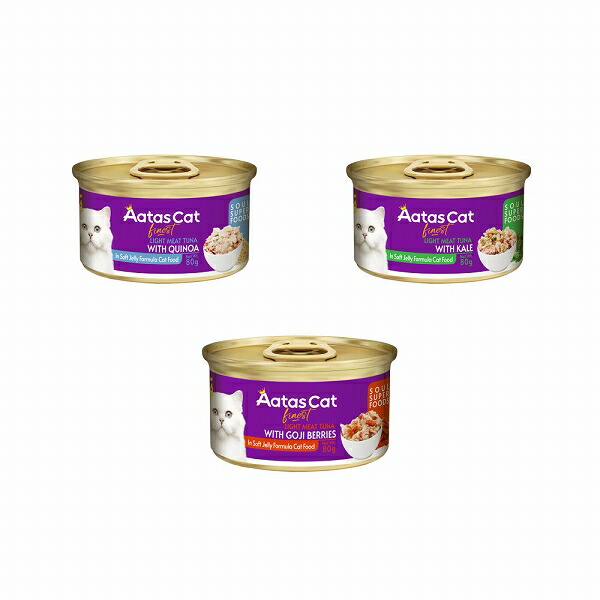 【楽天市場】アタス キャット フード ソウルスーパーフード 80g 選べる3種類 グレインフリー 猫 ネコ オールステージ Aatas Cat ...