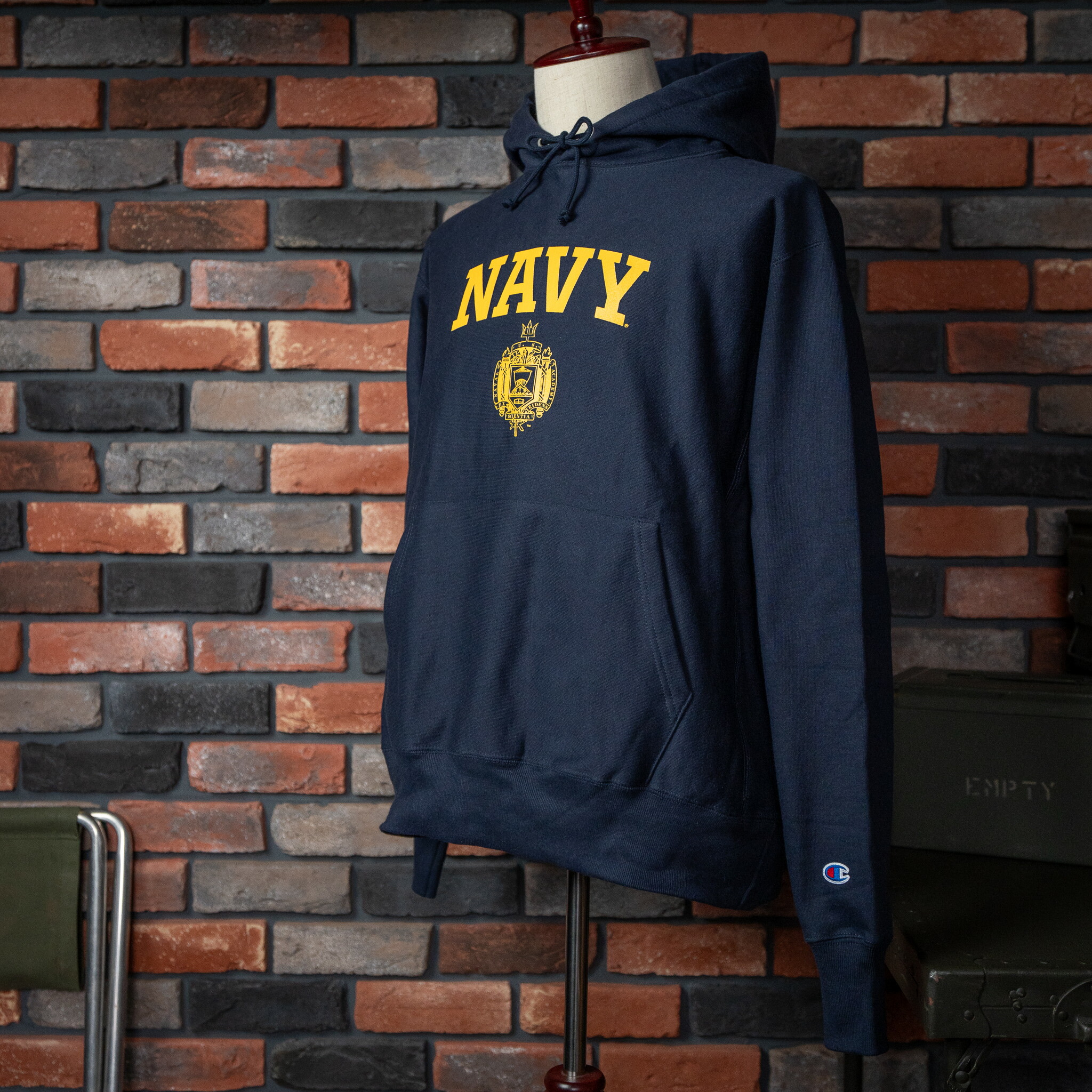 【楽天市場】【早い者勝ち！2,000円OFFクーポン配布中】 新品 チャンピオン Champion リバースウィーブ スウェット USA限定企画 ネイビー フード パーカー 新品 メンズ ...