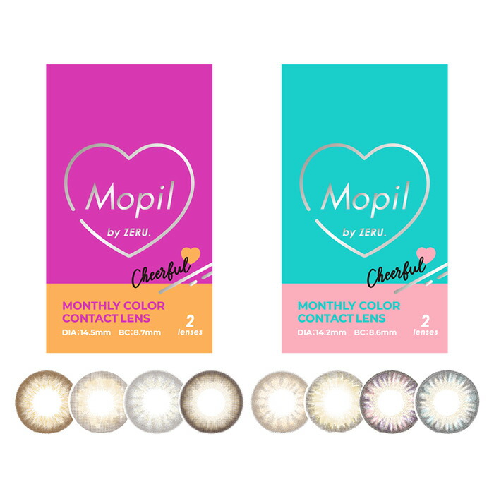 【楽天市場】(1箱2枚) Mopil by ZERU. モピル by ゼル マンスリー カラコン [byZERU][EN-S]*：ファルコン ...