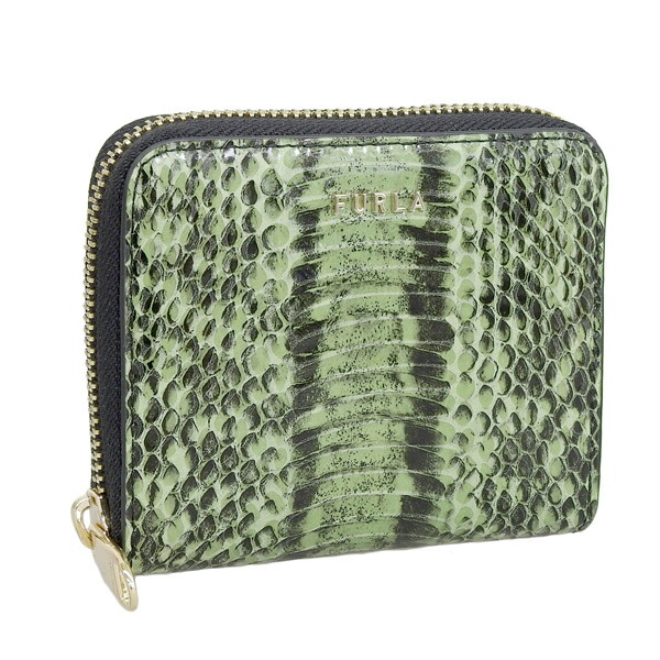 【楽天市場】フルラ 二つ折り財布 レディース アウトレット グリーンマルチ PYTHON MINI ZIP AROUND PYTHONS-TONIPRATO FURLA 土日祝も毎日発送します ...