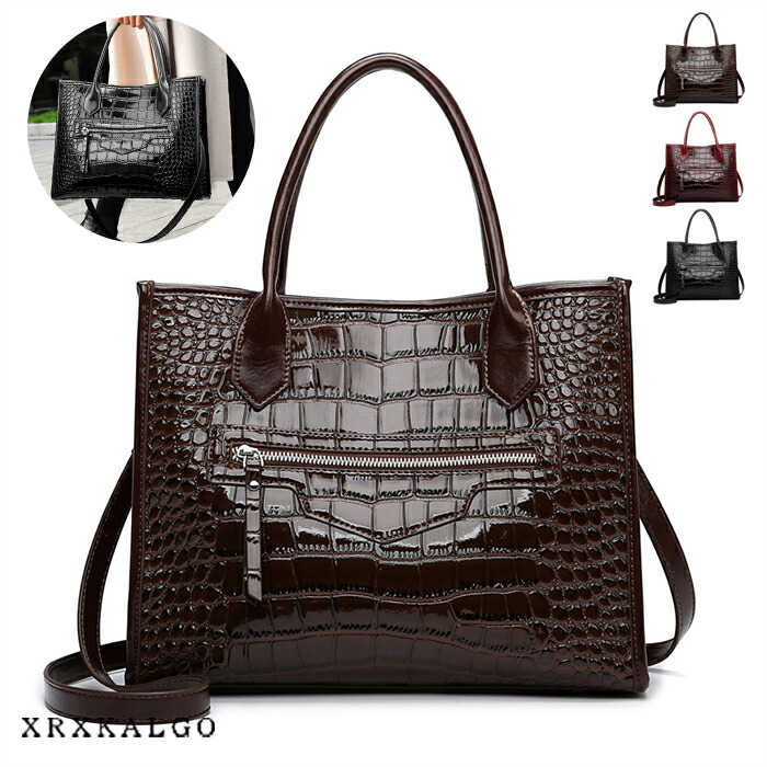 【楽天市場】レディースバッグ 革バッグ PUバッグ PUレザー 鞄 ワンショルダー A4サイズ a4 大容量 高級感 ハンドバッグ トート ...