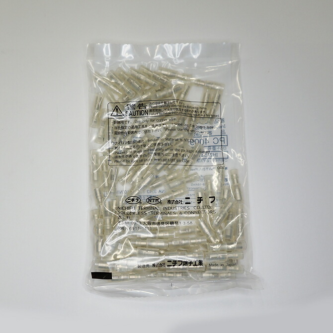 【楽天市場】ニチフ PC 4009-F-CLR（透明）(100PCS) 差込形ピン端子（PC形）：FAUbon 楽天市場店