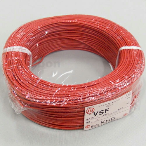 【楽天市場】KHD VSF0.3SQ （赤） 200m 1巻 300V 単心ｺｰﾄﾞ (RoHS対応)：FAUbon 楽天市場店