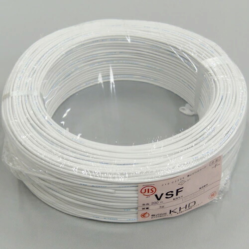 【楽天市場】KHD VSF1.25SQ （白） 200m 1巻 300V 単心ｺｰﾄﾞ (RoHS対応)：FAUbon 楽天市場店