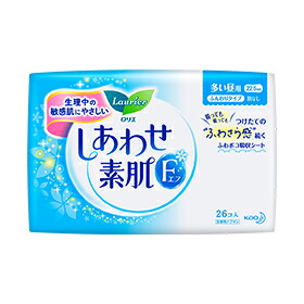 【楽天市場】【まとめ買いがお得！】花王 ロリエ エフ しあわせ素肌 ふんわりタイプ 多い昼用 羽なし 26個入り×18セット Kao ...