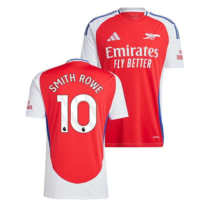 【楽天市場】 アーセナル 24-25 ホーム 半袖 ユニフォーム No.10 スミス・ロウ【adidas/アディダス】【サッカー ウエア ...