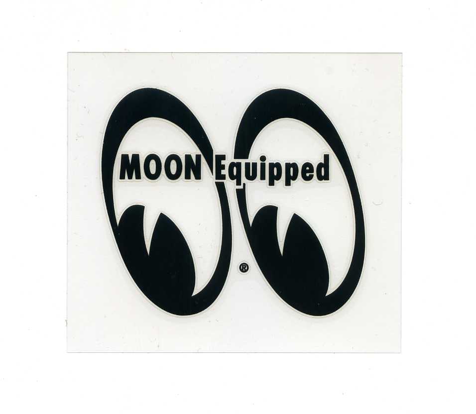 【楽天市場】MOON Equippedアイシェイプステッカー黒 左向き（切文字・転写タイプ）【ムーンアイズ】：WEBショップFREEDOM 楽天市場店