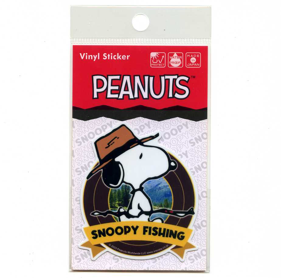 【楽天市場】PEANUTS（スヌーピー）ステッカー SNOOPY FISHING【キャラクター シール】：WEBショップFREEDOM 楽天市場店