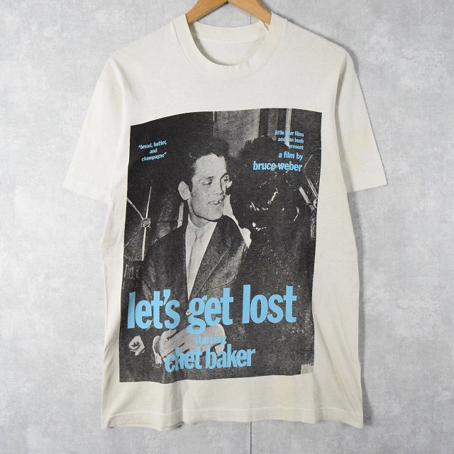 【楽天市場】90's BRUCE WEBER "let's get lost starring chet baker" フォトプリントTシャツ 90年代 90s ブルースウェーバー チェット ...