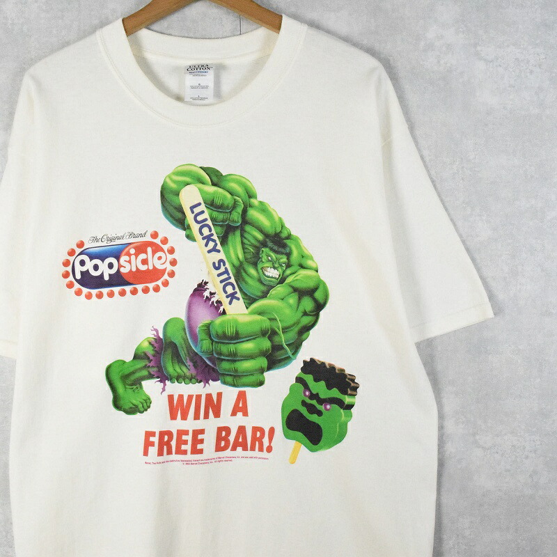 【楽天市場】2000's THE INCREDIBLE HULK × Popsicle キャラクタープリントTシャツ L 2000s 2000 ...