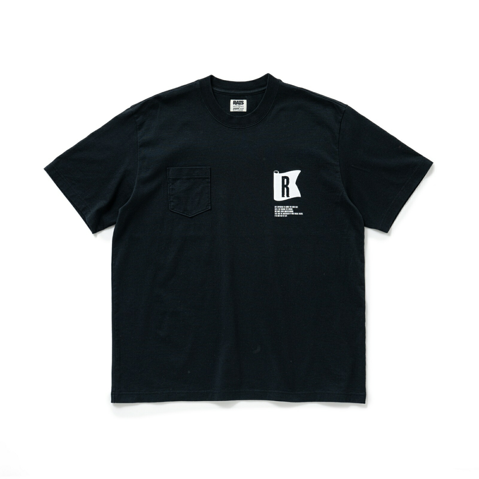 【楽天市場】RATS/FLAG POCKET T BLACK：FeelFORCE