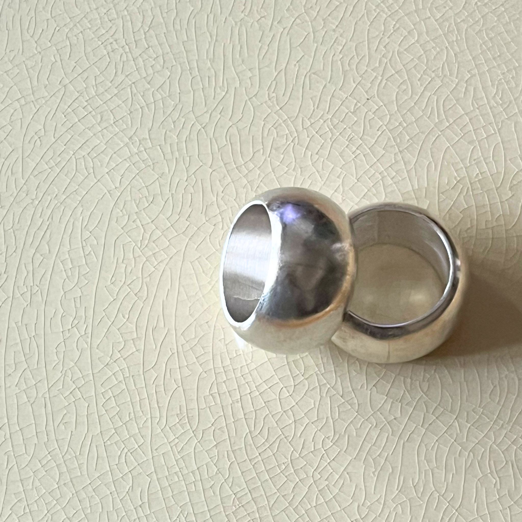 【楽天市場】【今がお得★ポイント5倍でゲット】カレンシルバー バレル リング Karen Silver Barrel Ring シルバーアクセサリー クリックポスト発送：古着屋mellow楽天市場店