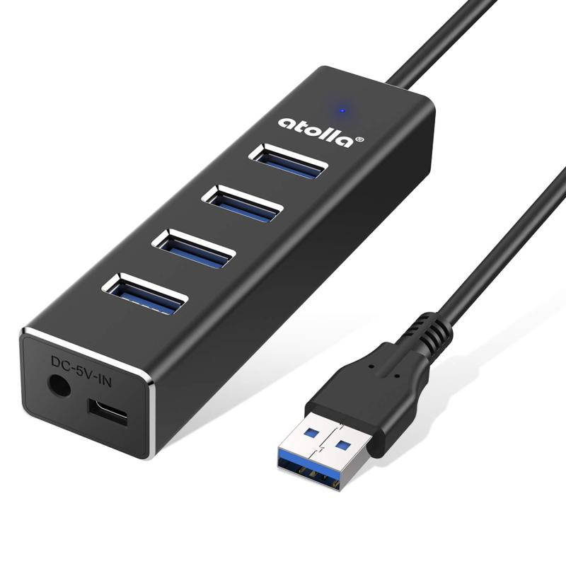 【楽天市場】atolla USBハブ 3.0 usbポート 4ポートハブ アルミニウム合金 USB HUB USB 拡張 USB ハブ 5Gbps高速データ転送 軽量 コンパクト ...