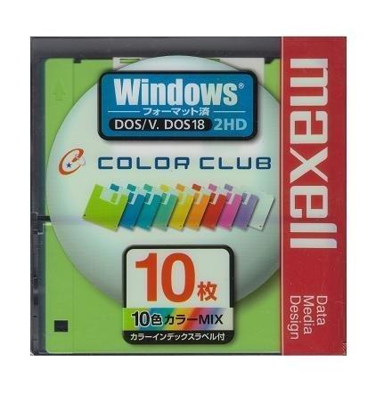 【楽天市場】maxell 3.5インチFD WINDOWS カラー10枚 [MFHD18CC10P]：フィーリアルショップ