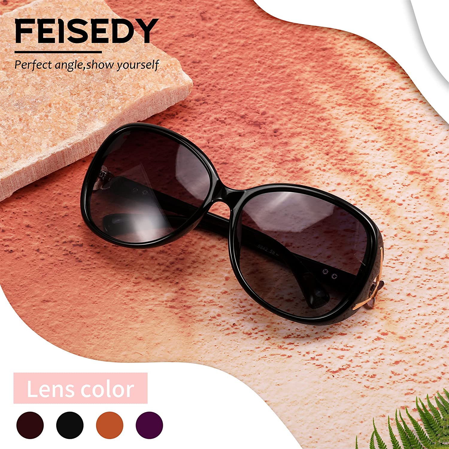 【楽天市場】【スーパーセール期間限定価格】FEISEDY サングラス レディース 偏光 レンズ UV400 紫外線対策 楕円型 軽量 鼻が痛くならない 運転用 スポーツ 釣り 登山 B2730 ...