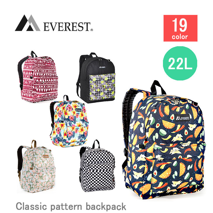 【楽天市場】【EVEREST/エベレスト 正規販売店】 2045P クラシックパターン バックパック 柄 男女兼用 通勤通学 リュック デイバッグ レディース メンズ Classic ...