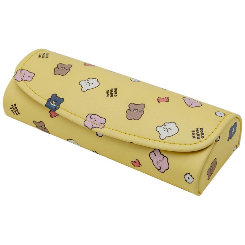 【楽天市場】パール(Pearl) メガネケース マグネット式 セミハード ころまるさん イエロー 094335：felicitastore