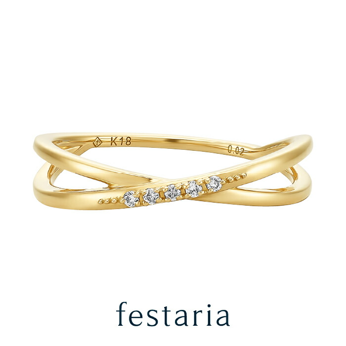 【楽天市場】【 festaria bijou SOPHIA 】指輪 リング K18 YG イエローゴールド 18金 ダイヤモンド ダイヤ ギフト プレゼント ジュエリー レディース シンプル ...