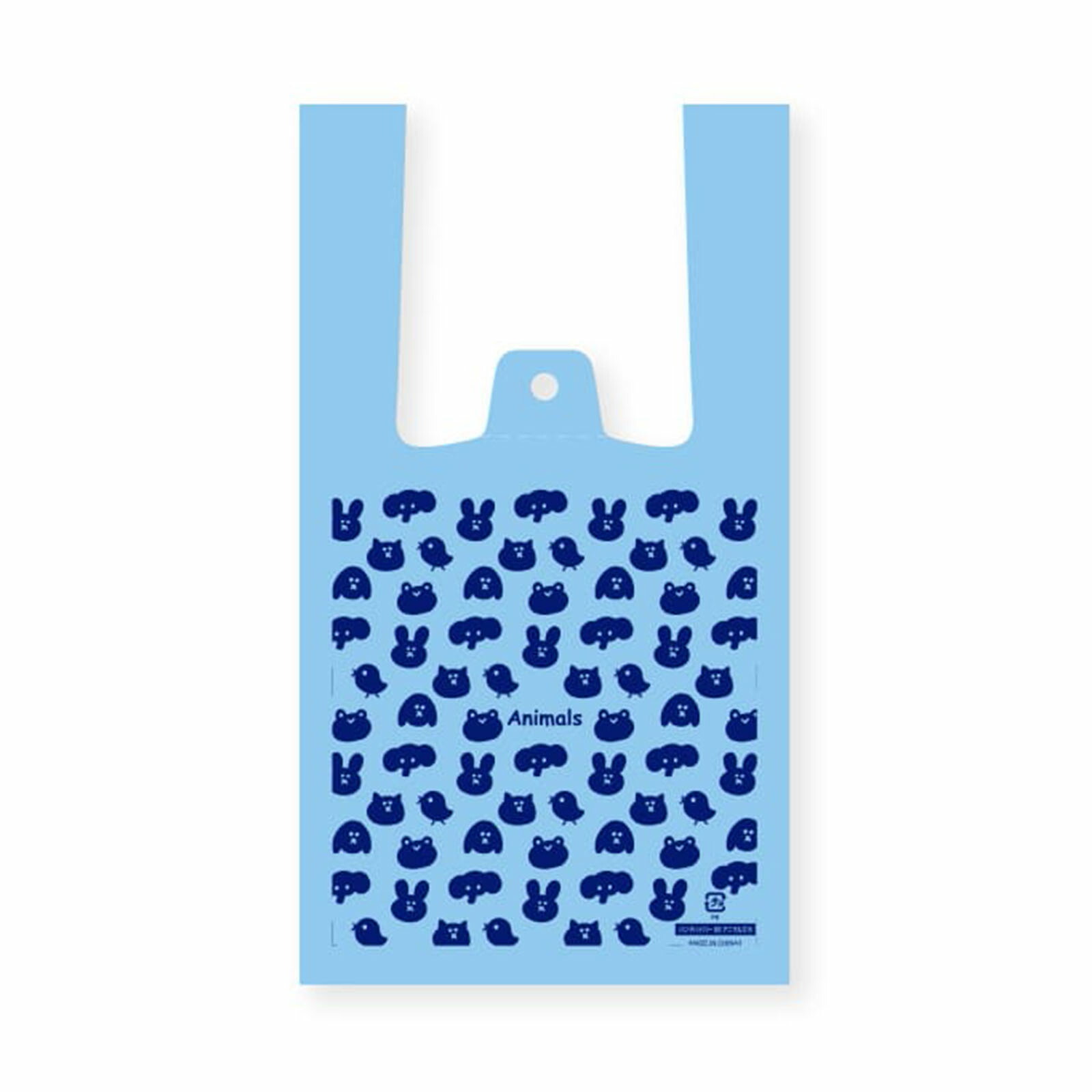 【楽天市場】HEIKO レジ袋 ハンドハイパー SS アニマルズ ブルー 100枚 { ラッピング用品 包装 ギフト プレゼント お土産 ...