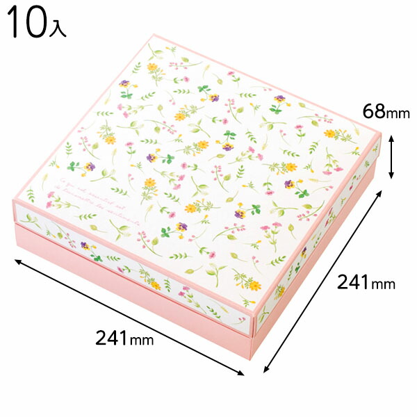 【楽天市場】NTF-GL ナチュラルフラワーギフトBOX-L 10枚 { ラッピング用品 包装 ギフト プレゼント お土産 イベント ...