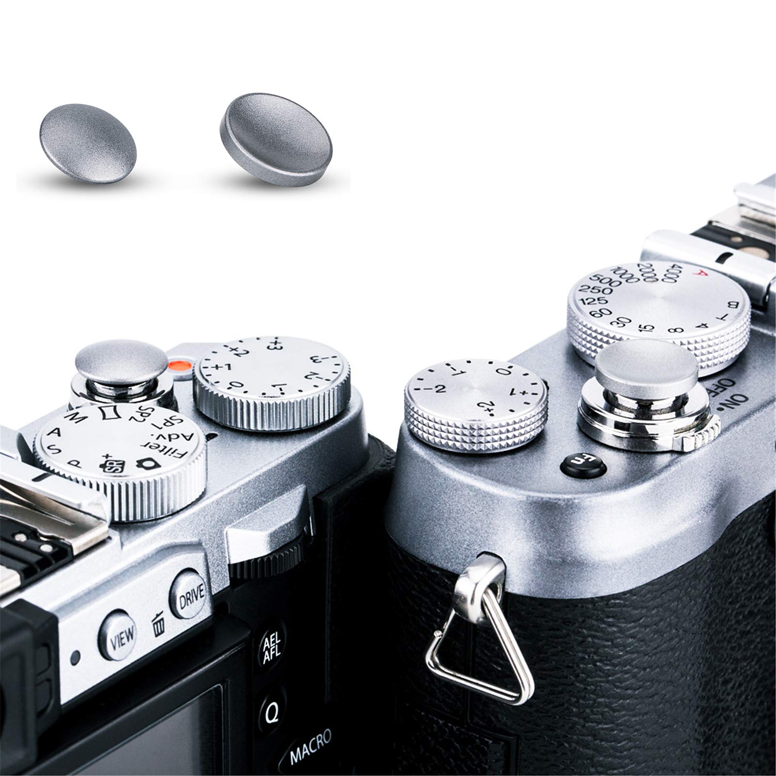【楽天市場】JJC 1+1 ソフト レリーズ シャッターボタン セット 凹 + 凸 グレー Fuji Fujifilm 富士 X100VI XT4 XT3 XT2 XT30 XT20 XT10 ...