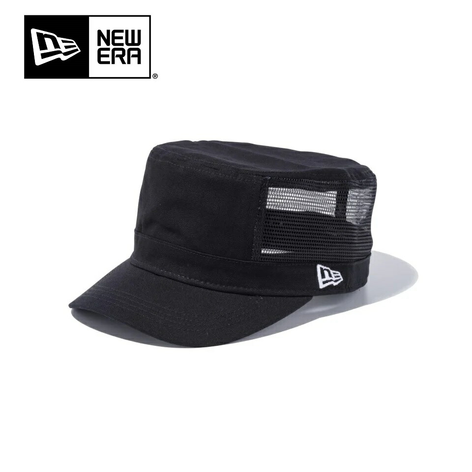 【楽天市場】NEW ERA ( ニューエラ ) WM-01 メッシュ ダックコットン ブラック ホワイトフラッグ | ブラック | アウトドア ...