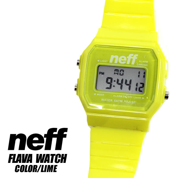 【楽天市場】neff ネフ メンズ レディース Neff Flava Watch Unisex 時計 ライム ウォッチ サーフ ストリート系 ...
