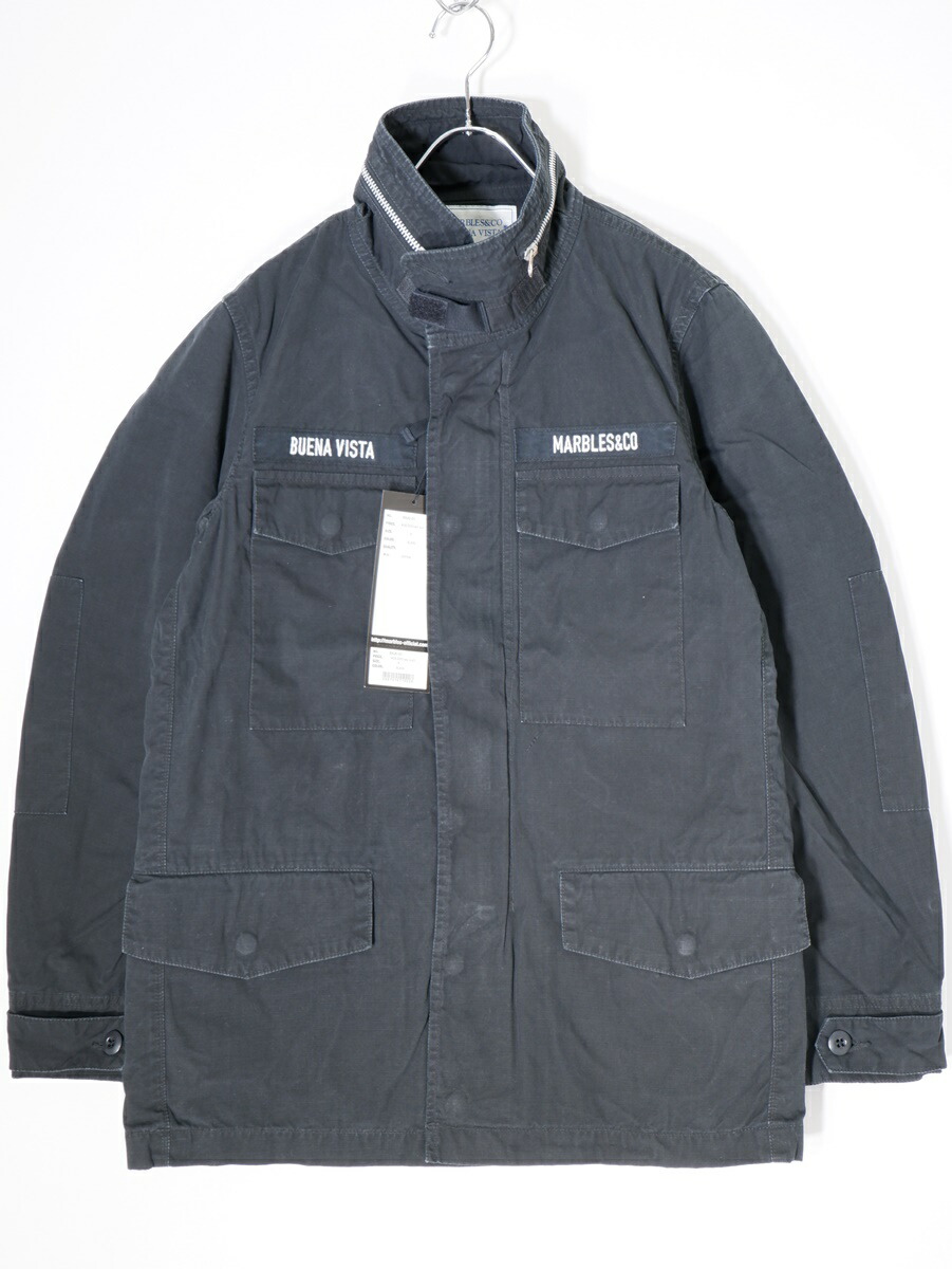 【楽天市場】Marblesマーブルズ 2018SS BUENA VISTA×Marbles M-65 FIELD JKT ALL BLKブエナビスタM-65フィールドジャケット新品 ...