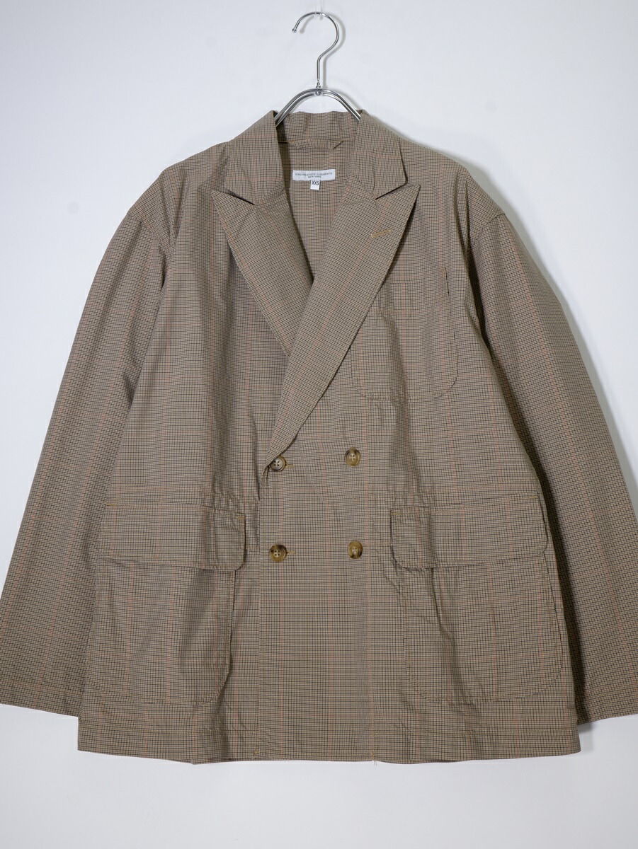 【楽天市場】Engineered Garments/エンジニアードガーメンツ DL Jacket - Nyco Mini Tattersall ...