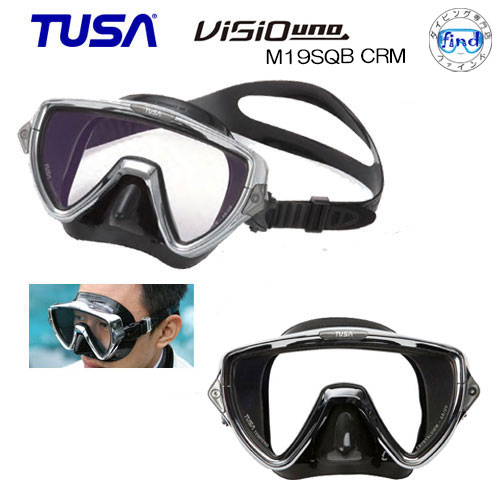 【楽天市場】TUSA ダイビング マスク M19SQB CRM ヴィジオ プロ Visio pro クロームメッキフレームM19 SQB CRM （一眼タイプ） 日本人男性向けのデザイン 軽 ...