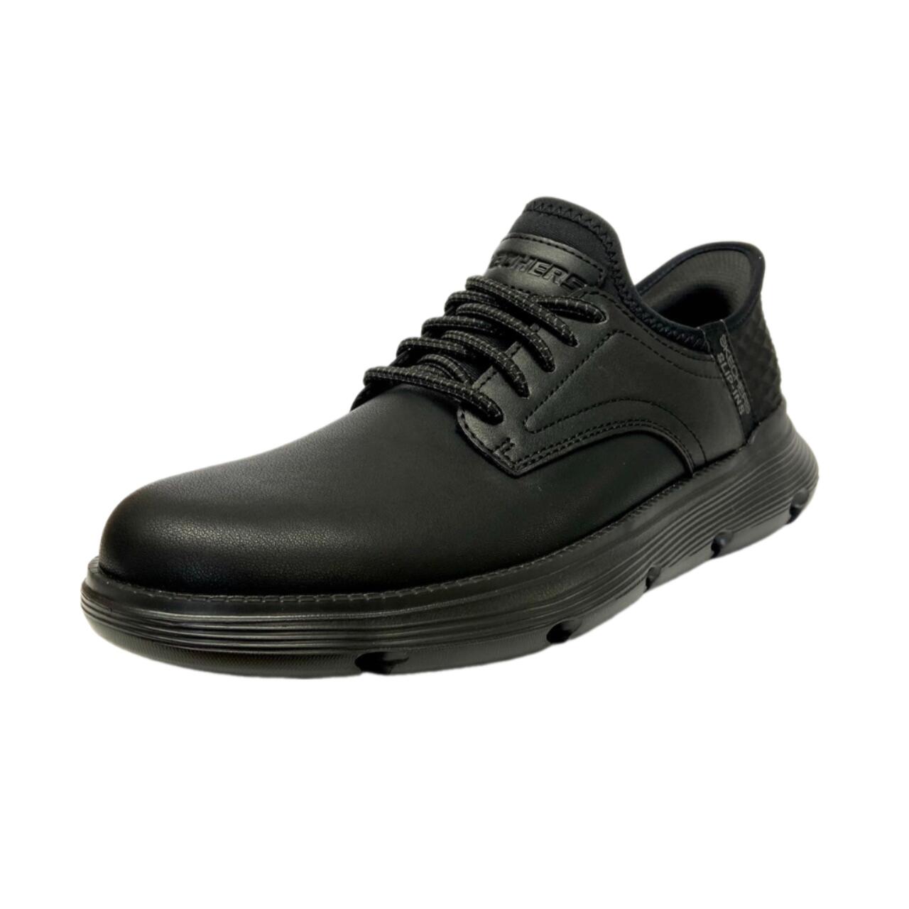 【楽天市場】【 SKECHERS スケッチャーズ 】205046 スリップインズ：ガルザ - ガービンBBK ブラック プレーントゥ レザー ...
