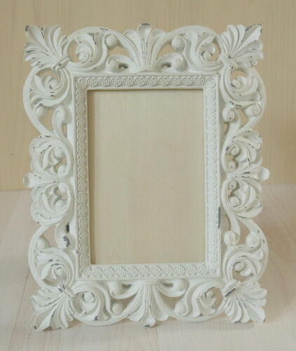 【楽天市場】トールペイント エレガントフレーム FF-019 白塗装 アンティーク仕上げ：ファインホーム