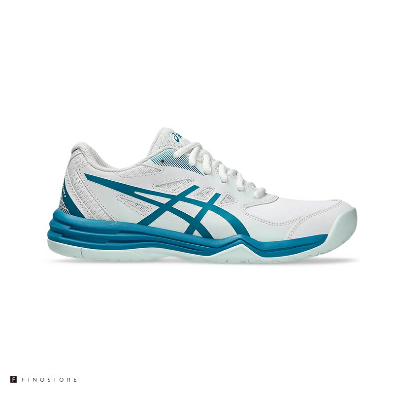 【楽天市場】アシックス テニスシューズ オールコート用 コートスライド 3（ASICS COURT SLIDE 3）1042A209 103 レディース WHITE/TEAL BLUE ...