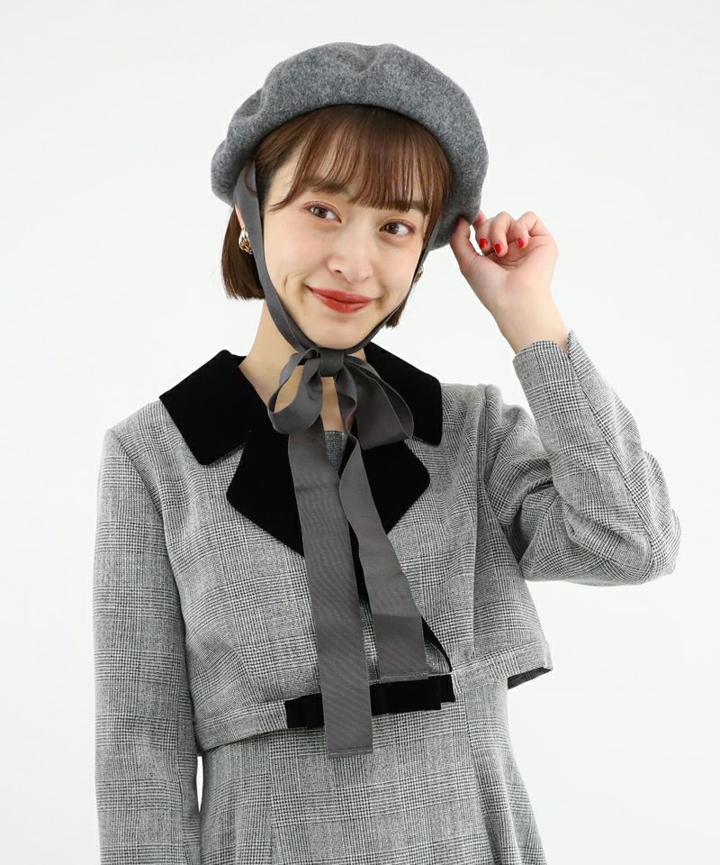 【楽天市場】【F i.n.t 公式】グログラン リボン 付き ベレー帽 / F&A [47CB01a001]：F i.n.t