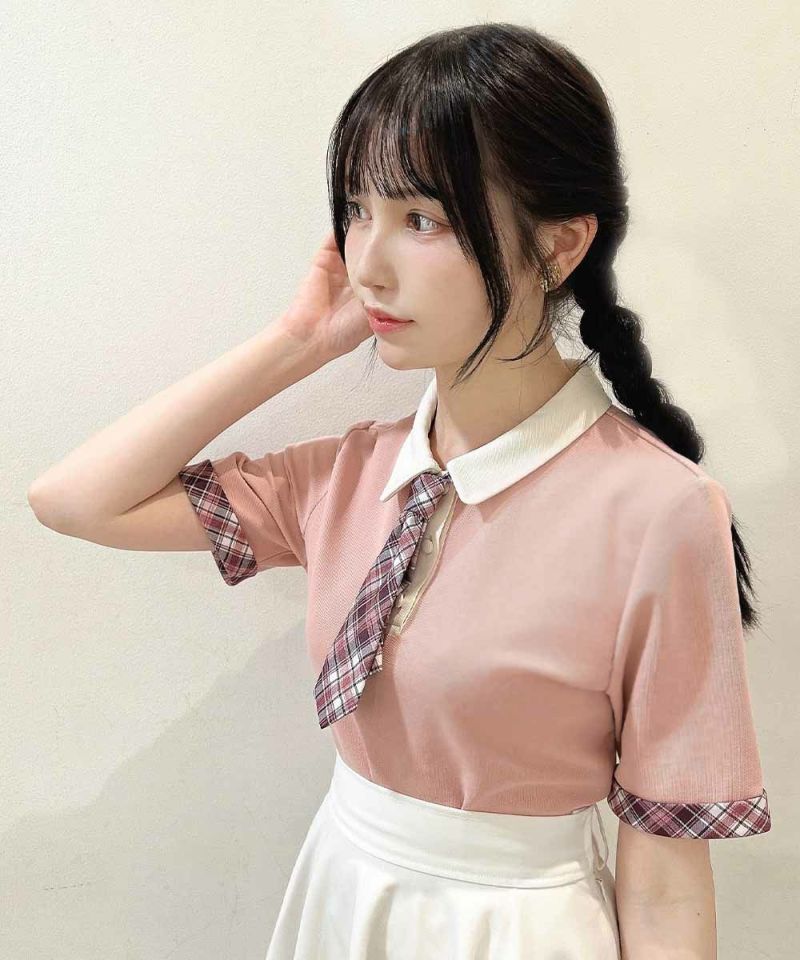 【楽天市場】【F i.n.t 公式】 チェック ネクタイ 付き クレリック ポロシャツ / F i.n.t フィント [53AI07h011]：F i.n.t