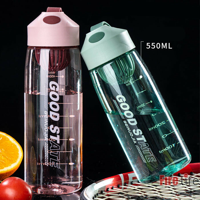【楽天市場】水筒 480ML 550ML 透明 ウォーターボトル 学生 通勤 出かけ ギフト プレゼント 送料無料：ファイアライフ楽天市場店