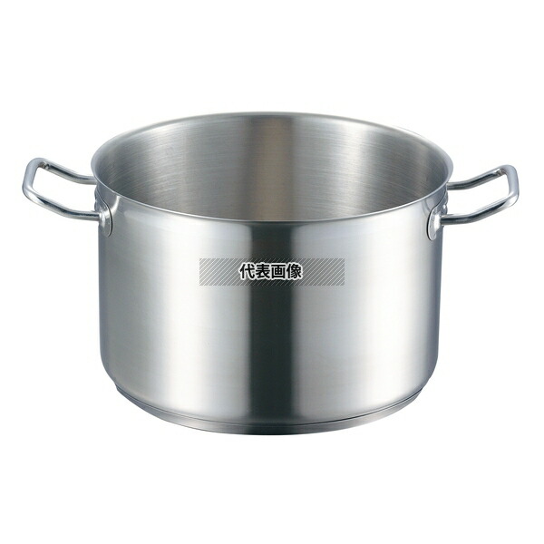 【楽天市場】EBM(江部松) 18-8(ステンレス) プロシェフ IH 半寸胴鍋 20cm 蓋無 4.4L φ213 IH/ガス兼用鍋 No.8885500：セミプロDIY店ファースト