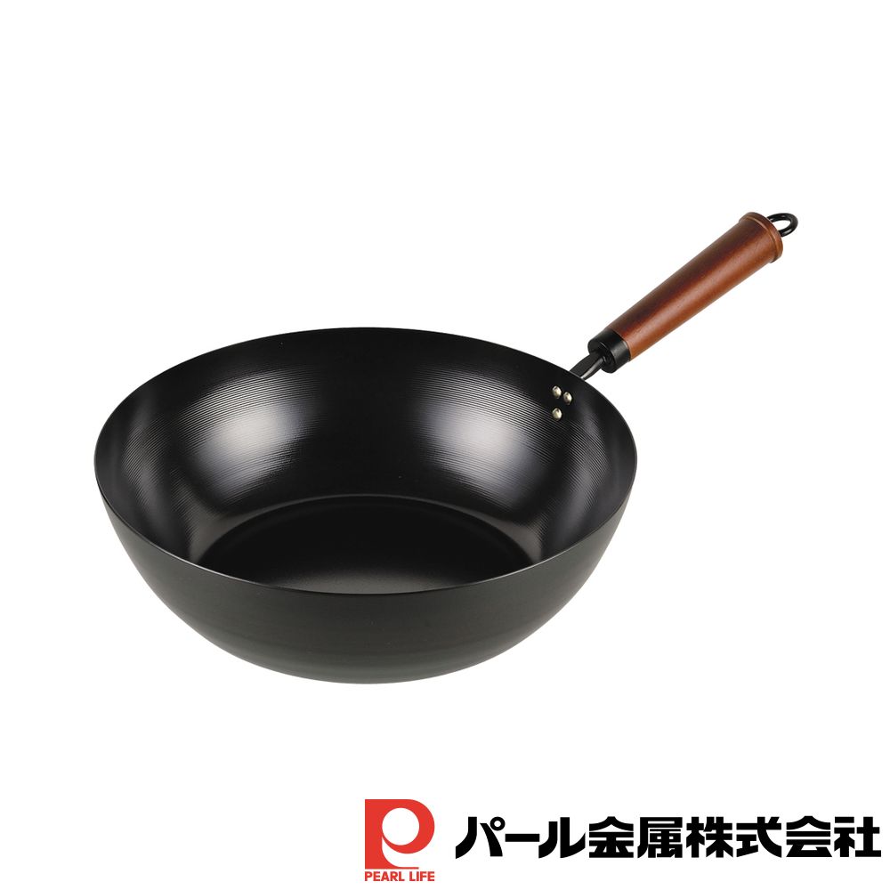 【楽天市場】パール金属 鉄工房 いため鍋30cm | 鉄工房 パール金属 いため鍋30cm フライパン いため鍋 炒め鍋 深型 IH対応 鉄 ...