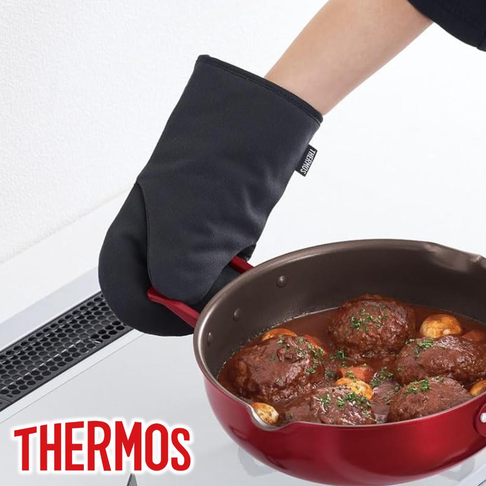 【楽天市場】\レビュー特典有／2025新商品 サーモス(THERMOS) KT-M001 BK ミトン ブラック 【在庫有り】 | 鍋つかみ キッチンツール つかみ 両利きタイプ 耐熱温度 ...