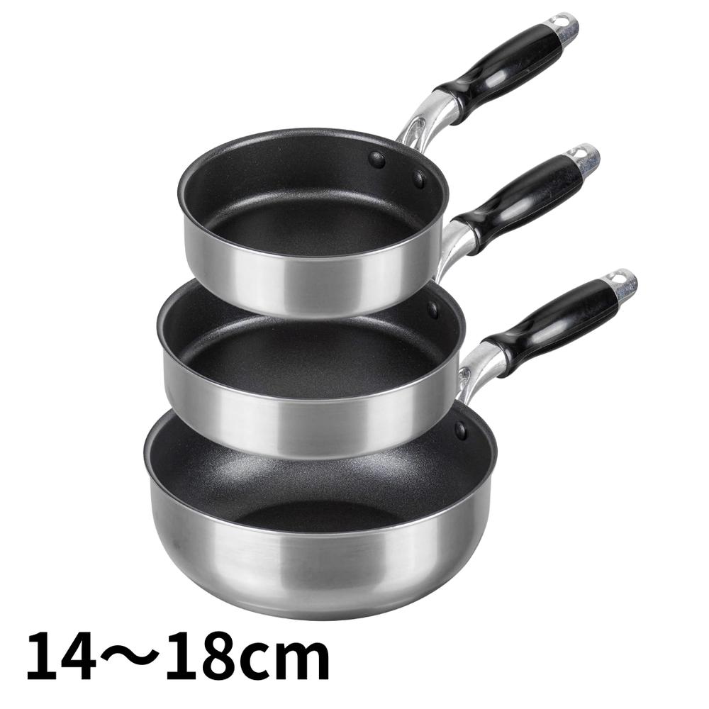 【楽天市場】3size ジャストパンNEO IH対応 フライパン 14cm 16cm 18cm | フライパン ih ミニ 小さい フライパン IH対応 小さい 炒め鍋 いため鍋 お弁当 朝食 ...